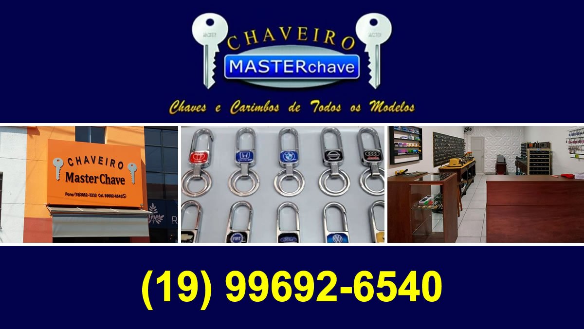 Chaveiro Master Chave (19) 99692-6540 Chaveiro 24 Horas em Pedreira